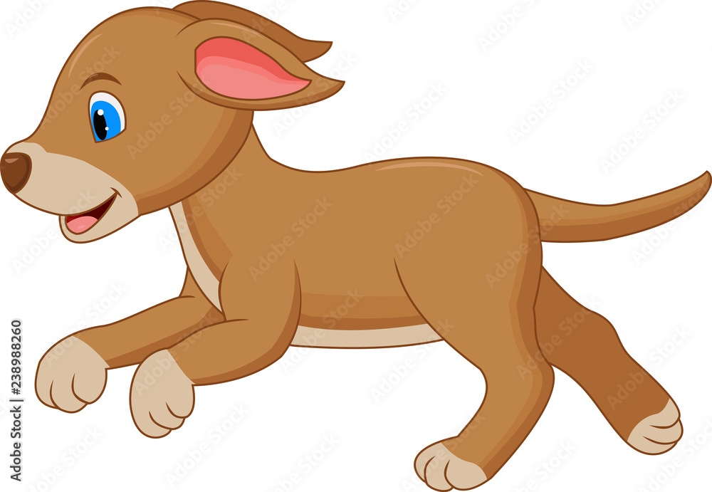 Excited Dog Cartoon