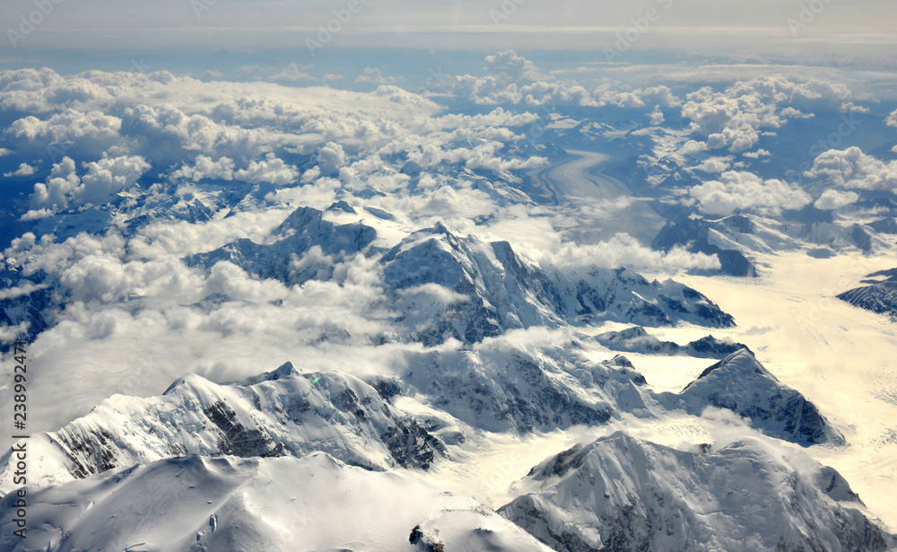 Alaska from the Sky Stock Photo | Adobe Stock