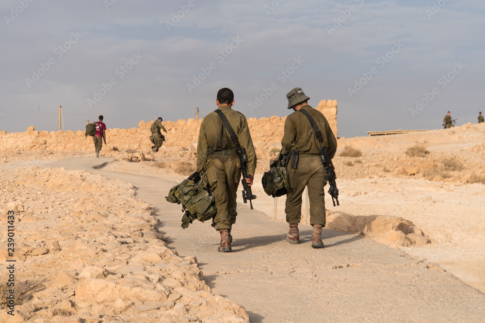 Soldiers are patrolling for security Israeli army military exercises in ...