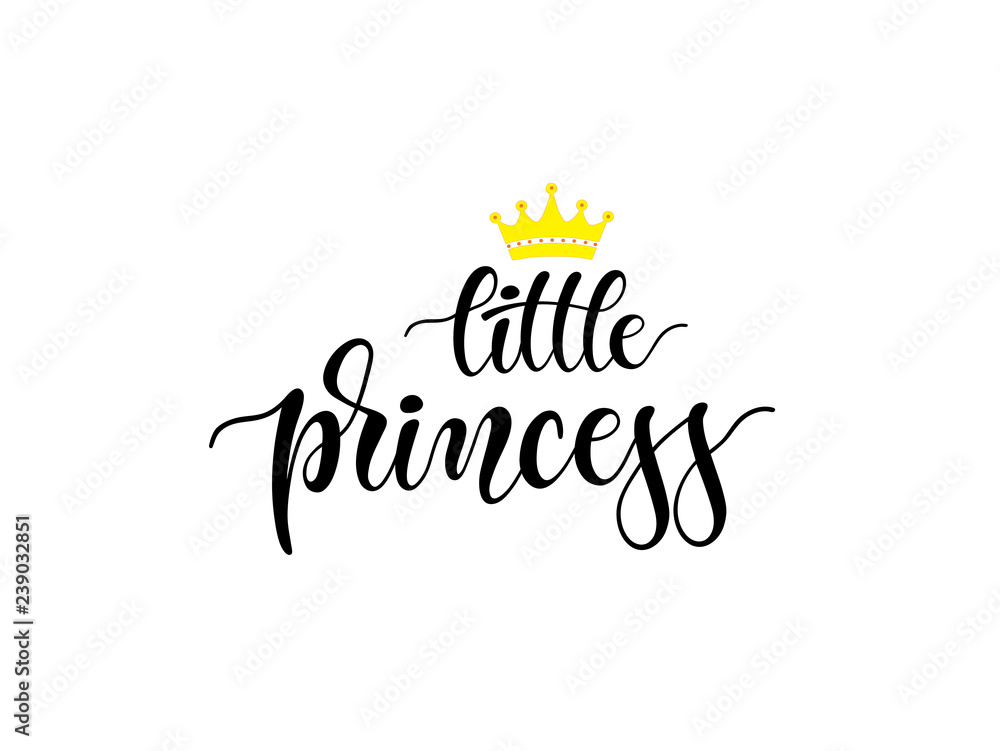 Little Princess poster design. Stock Vector | Adobe Stock