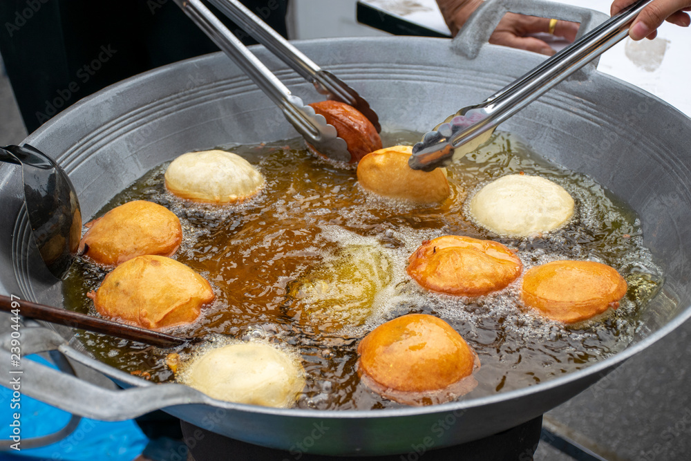 Deep-fried dough stick (Patongko) is food in Thailand Stock Photo ...