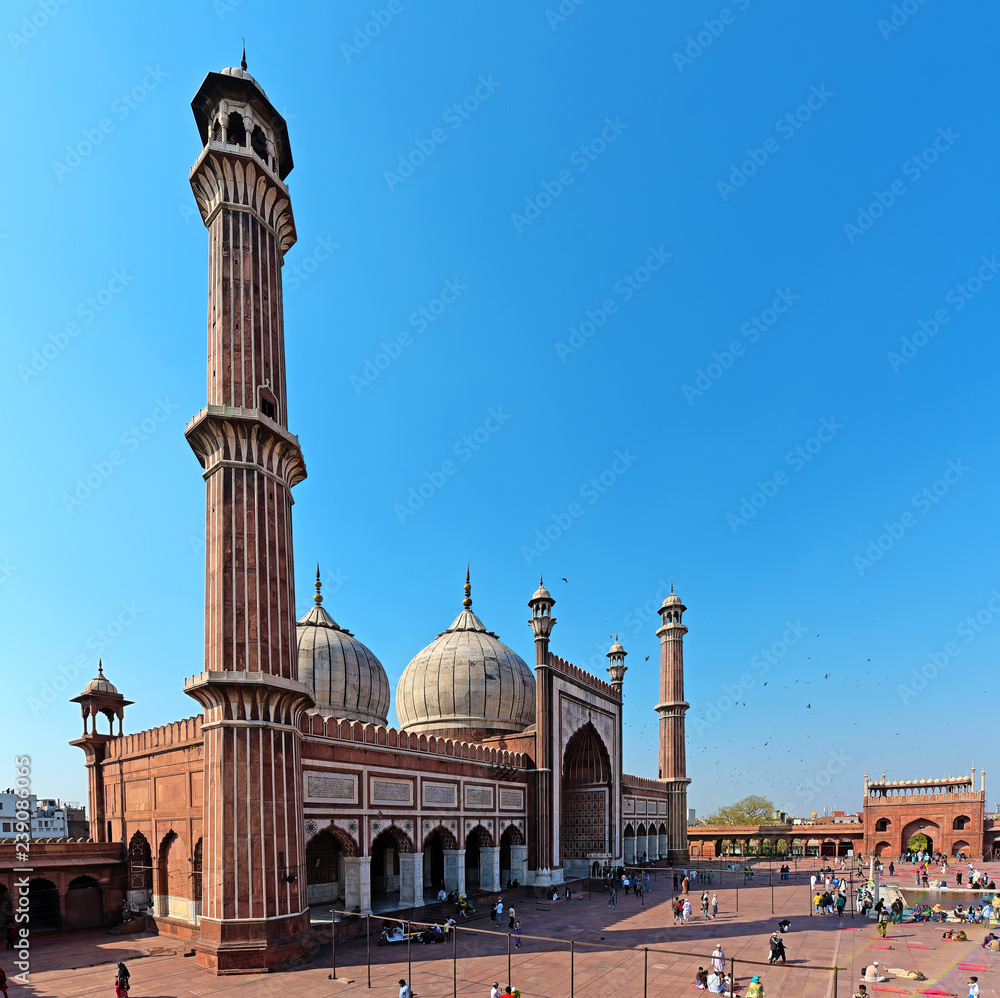 Famous Jama Masjid was built by Mughal emperor Shah Jahan between 1644 ...