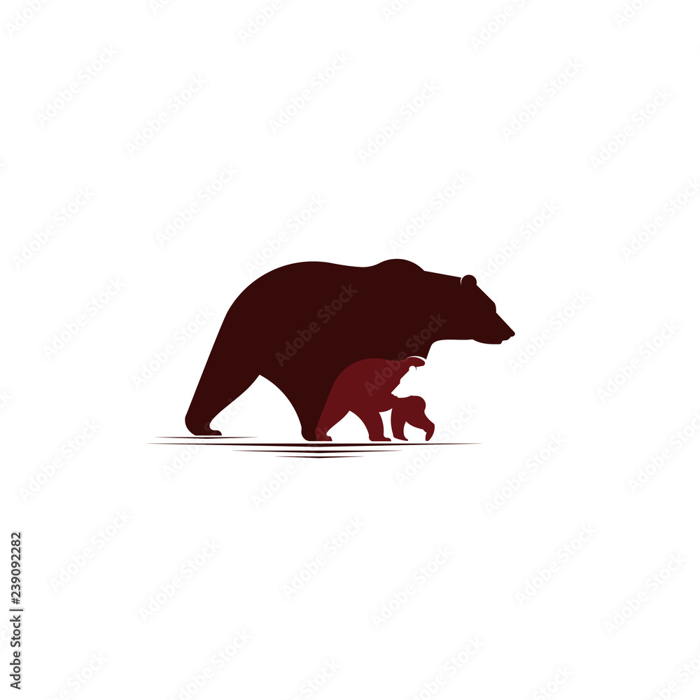 Bear Logo Design Inspiration Stock Vector | Adobe Stock