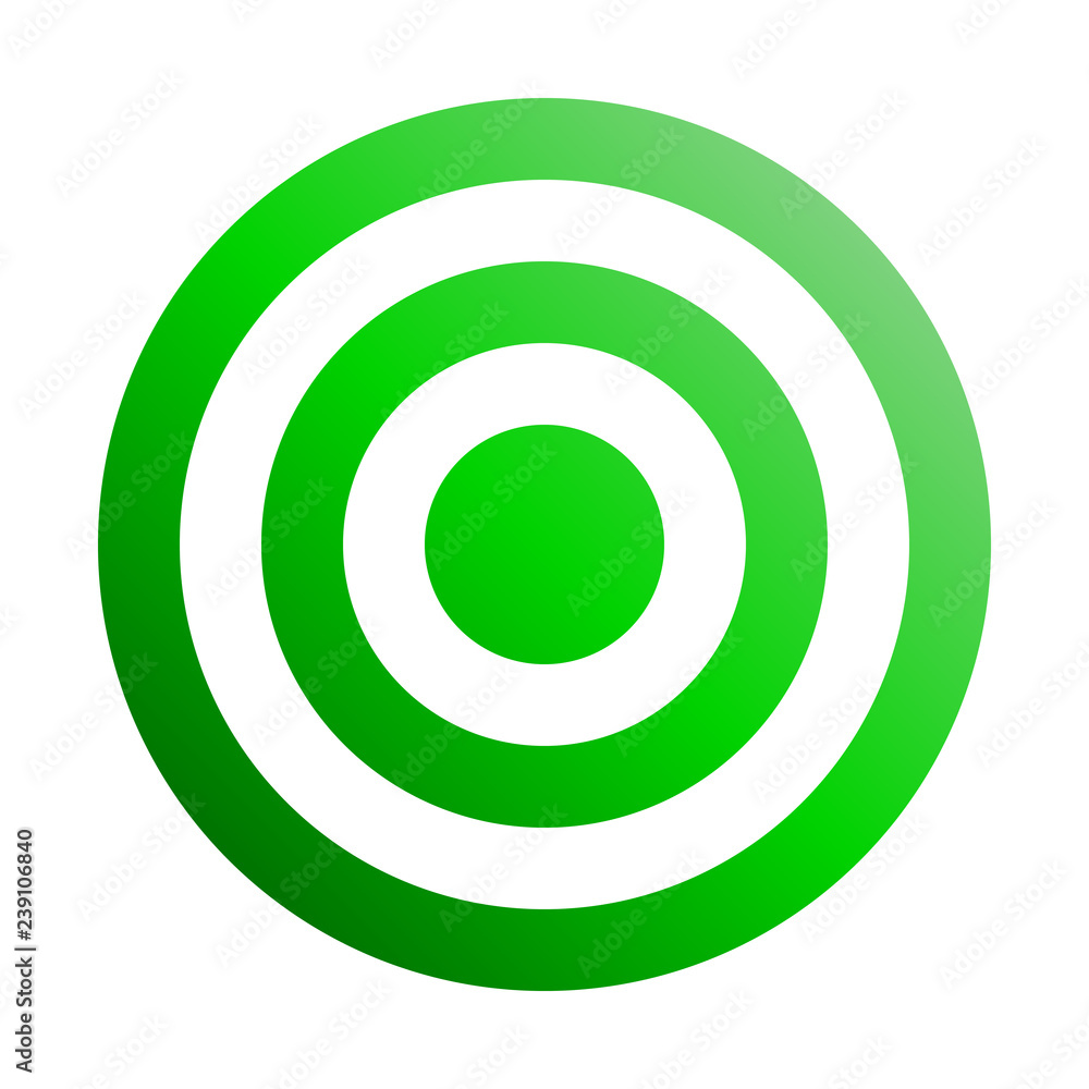 Target sign - green gradient transparent, isolated - vector Stock ...