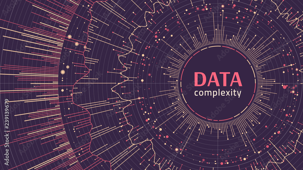 Complex data visual representation. Big data visualization. Graphic ... Complex data visual representation. Big data visualization. Graphic ...