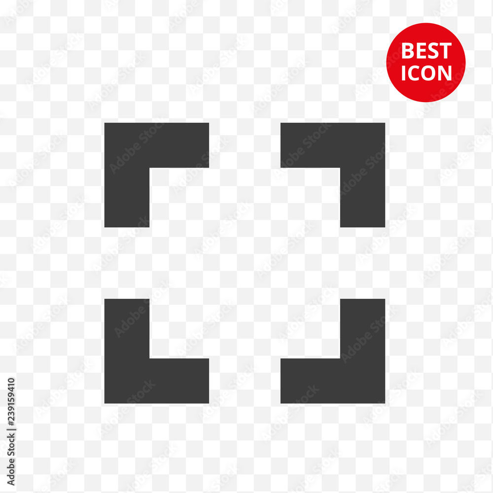 Icon frame vector. Laconic conception framework. Isolated icons border ...