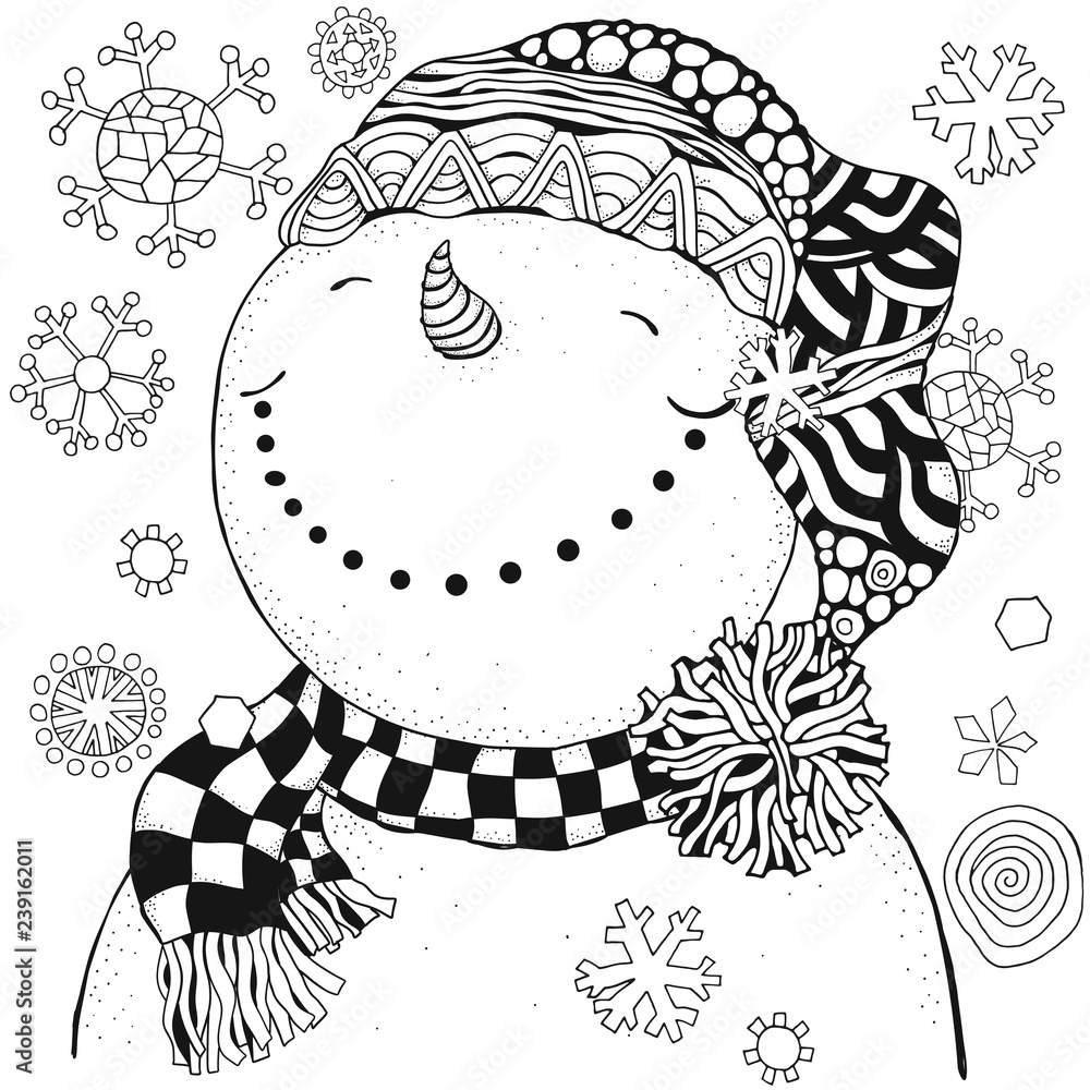 Christmas Coloring Pages Snowflakes