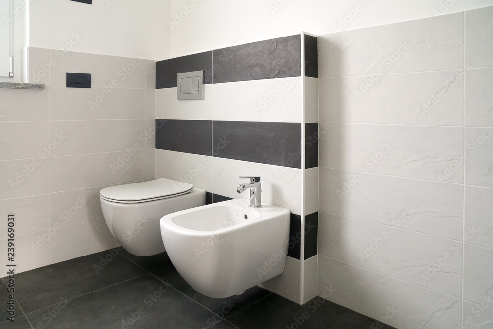 Poster close up of Bidet and wc in the bathroom – Wall Art | UkPosters