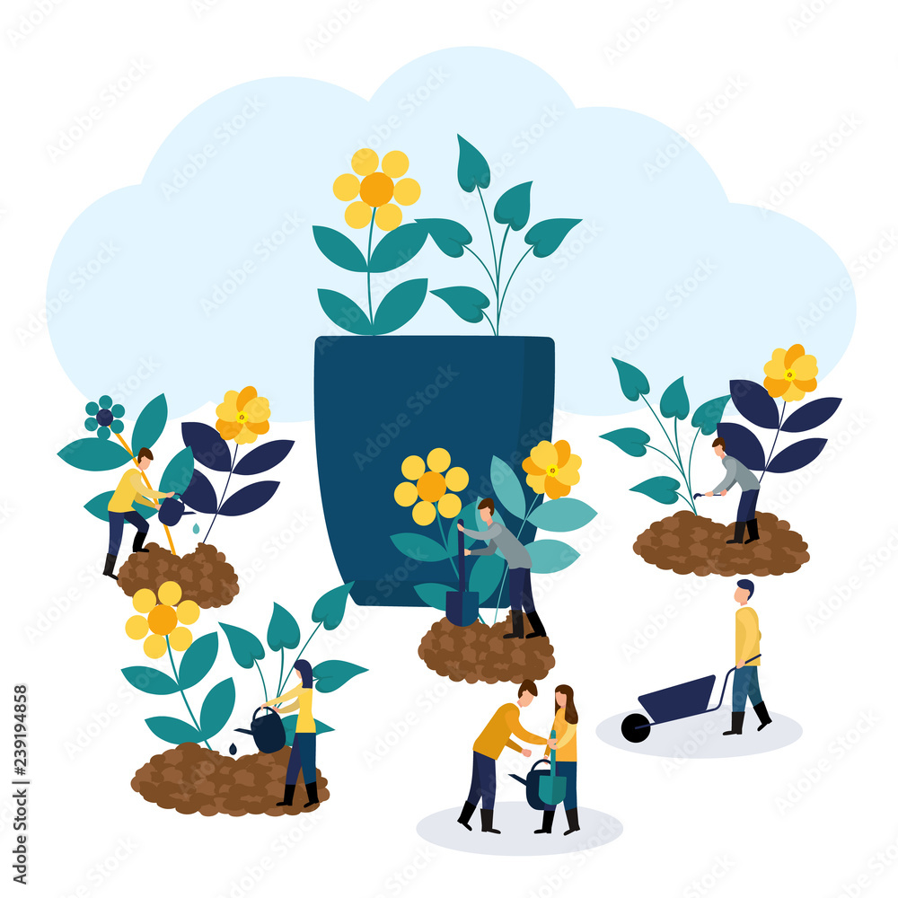 Character images. Ecological activity. Growing and studying plants in ...