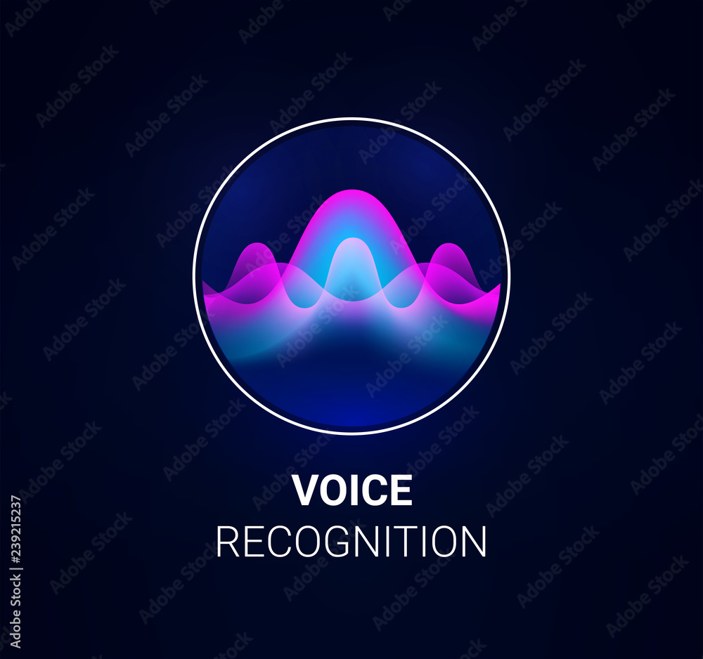 Personal assistant voice recognition concept. Artificial intelligence ...