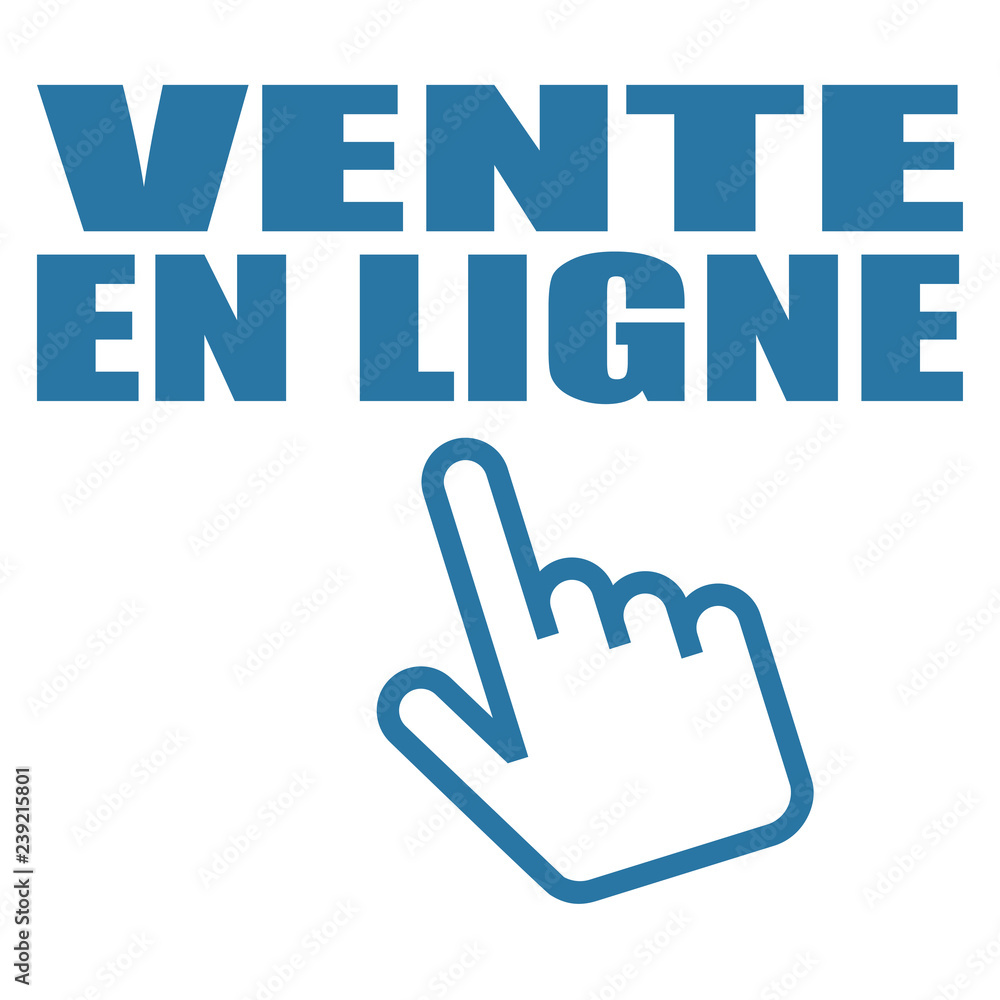 Vecteur Stock Logo vente en ligne. | Adobe Stock