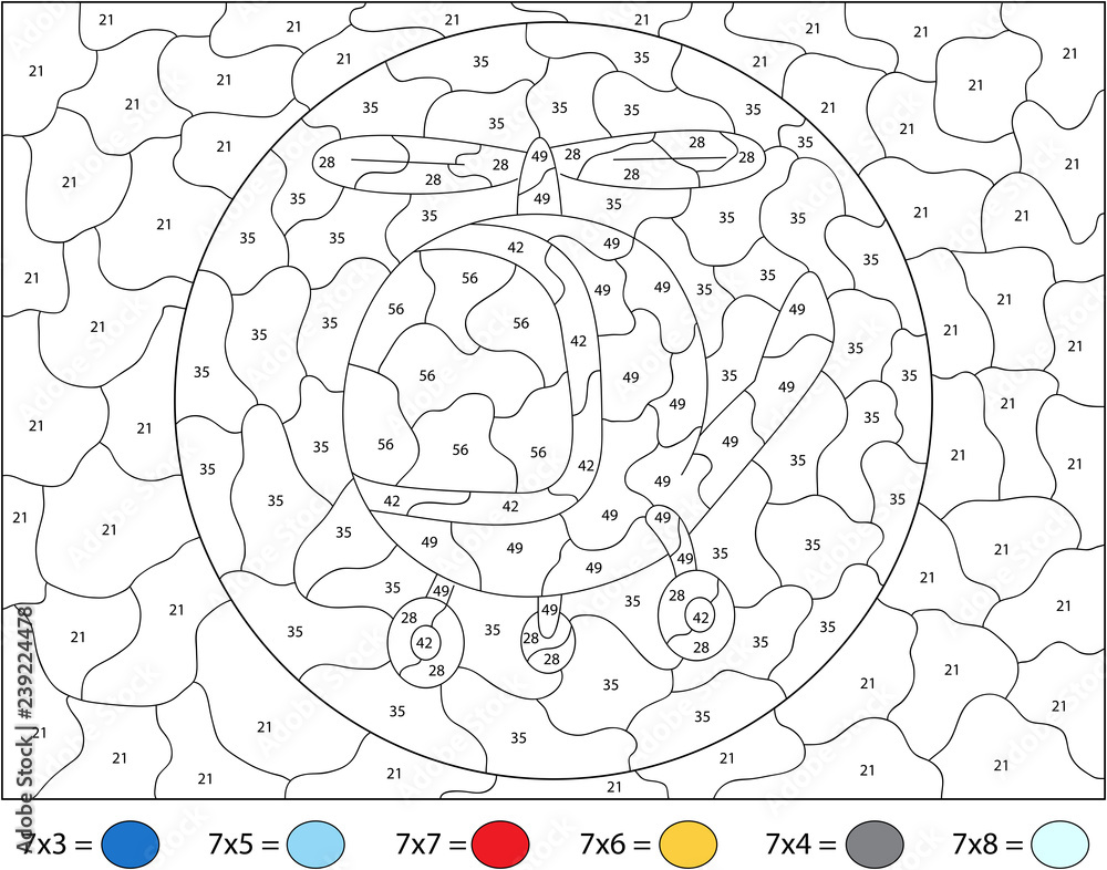 Math Multiplication Worksheets To Coloring Pages
