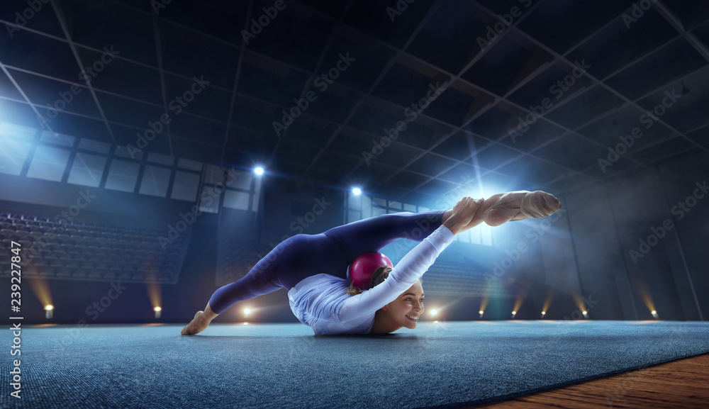 Rhythmic gymnastics Stock Photo | Adobe Stock