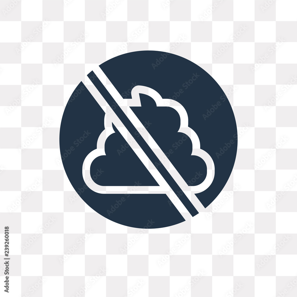 No pooping vector icon isolated on transparent background, No pooping ...