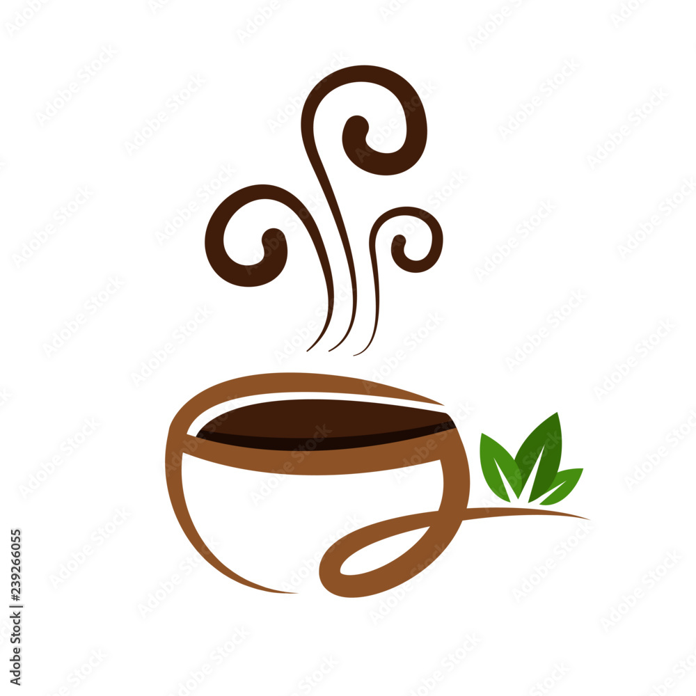 Simple Unique coffee Icon Symbol Logo For Business Stock Vector | Adobe ...