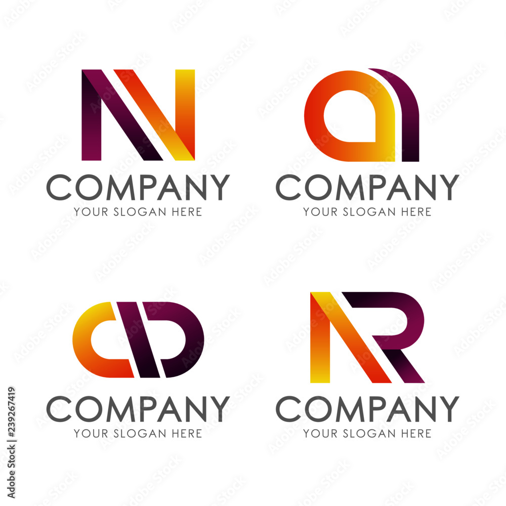 Simple Unique alphabet Icon Symbol Logo For Business Stock Vector ...
