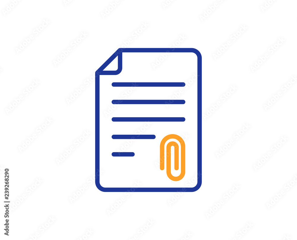 Blue Attachment Icon