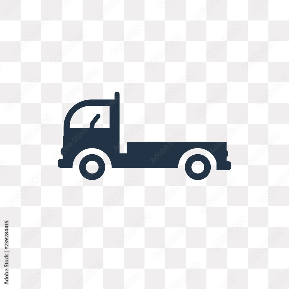 Big Truck vector icon isolated on transparent background, Big Truck ...