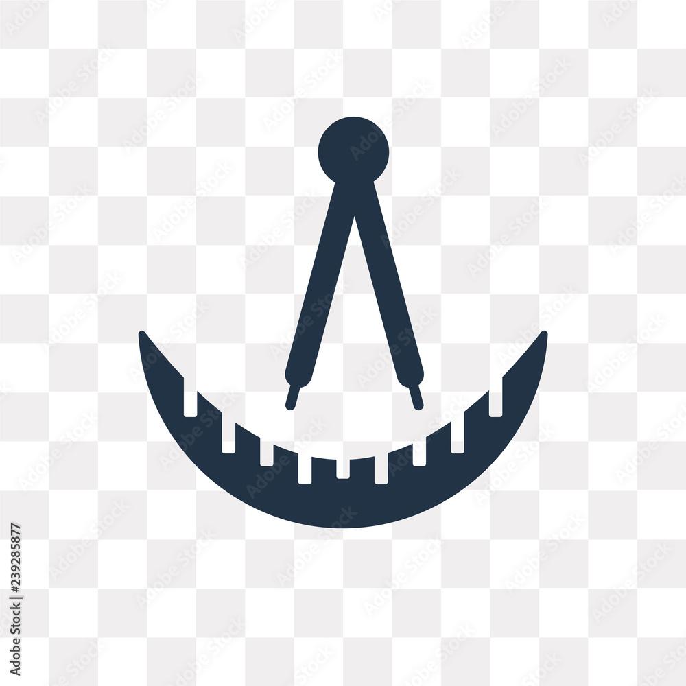 Open Compass vector icon isolated on transparent background, Open ...