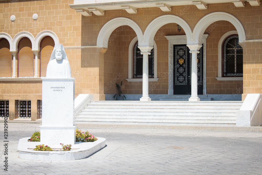 Fotka „Archbishop's famous palace in Cyprus - a three-story building ...