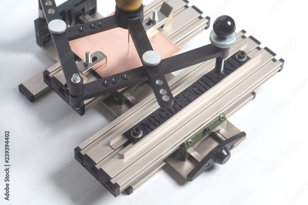 Poster Engraving device pantograph with CNC engraver with letterpress ...