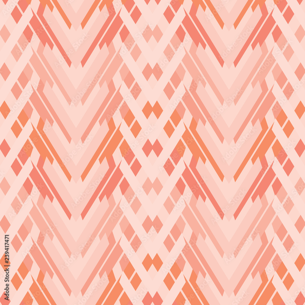 Coral Chevron Patterns