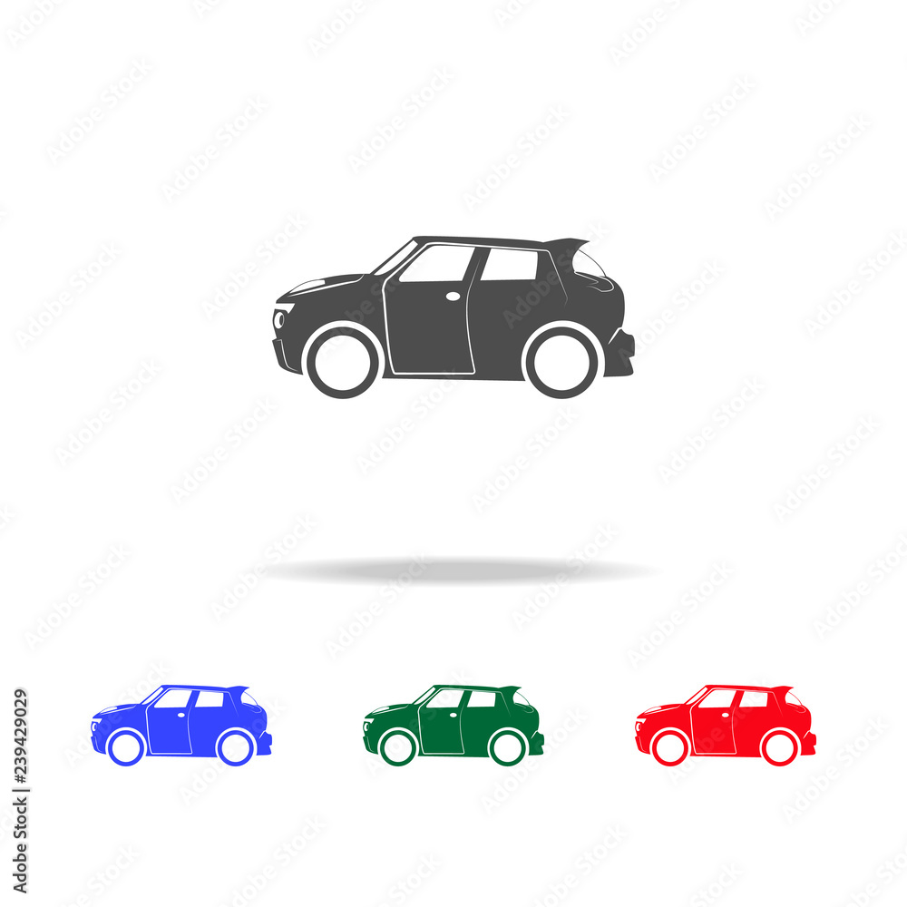 Vecteur Stock car crossover icons. Elements of transport element in ...