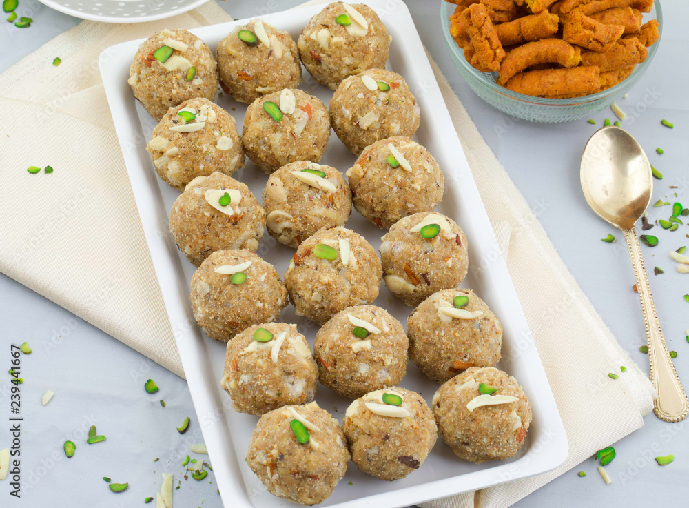 Indian Traditional Sweet Food Urad Dal Laddu Also Know as Laddoo, Ladoo ...