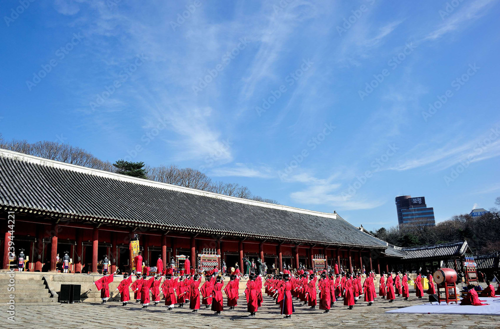 세계문화유산 종묘제레례악 Stock Photo | Adobe Stock