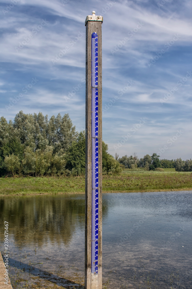 Water level gauge Stock Photo | Adobe Stock