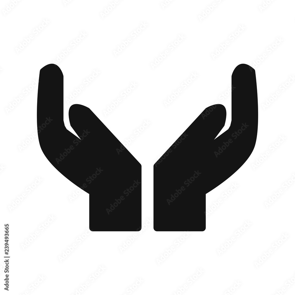 Praying Vector Icon Stock Vector | Adobe Stock