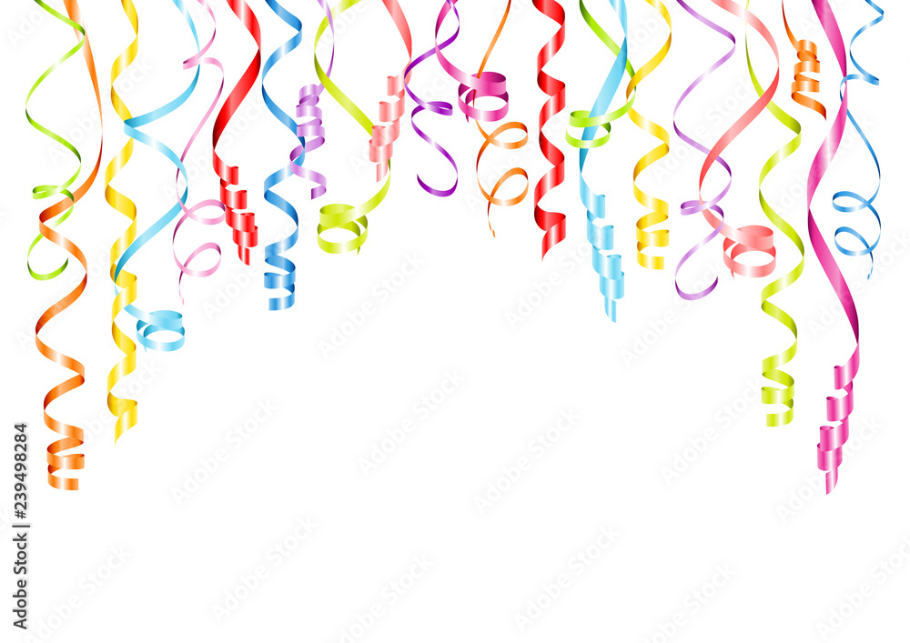 Streamers Background Stock Vector | Adobe Stock