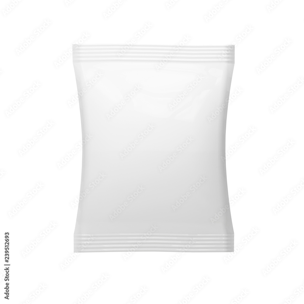 White blank packaging mockup isolated on white background, 3d rendering ...