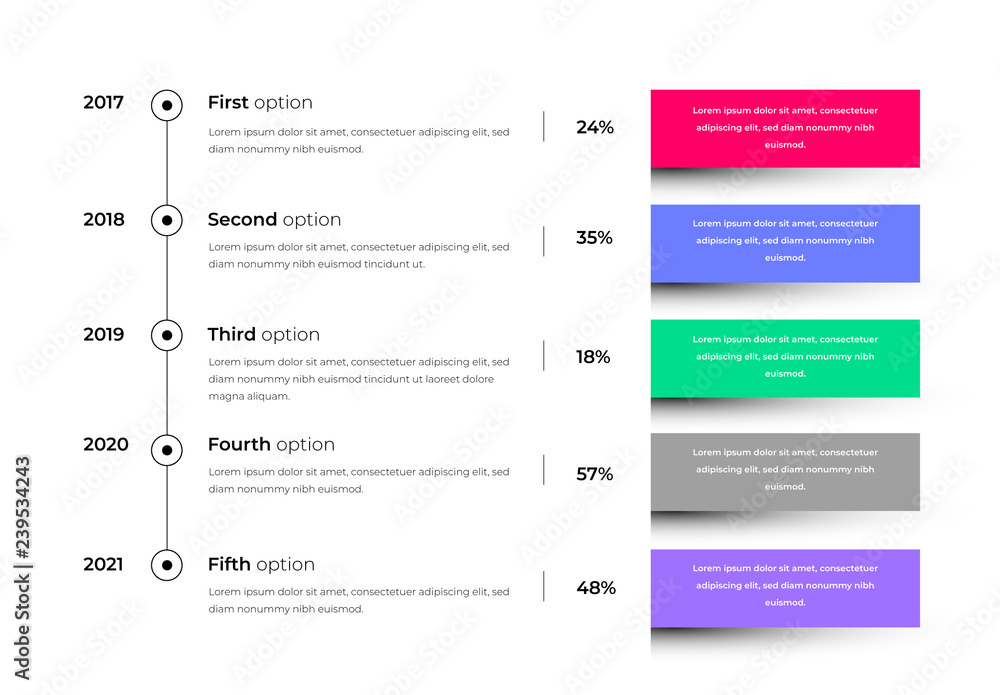 Infographic Timeline Table Stock Template | Adobe Stock