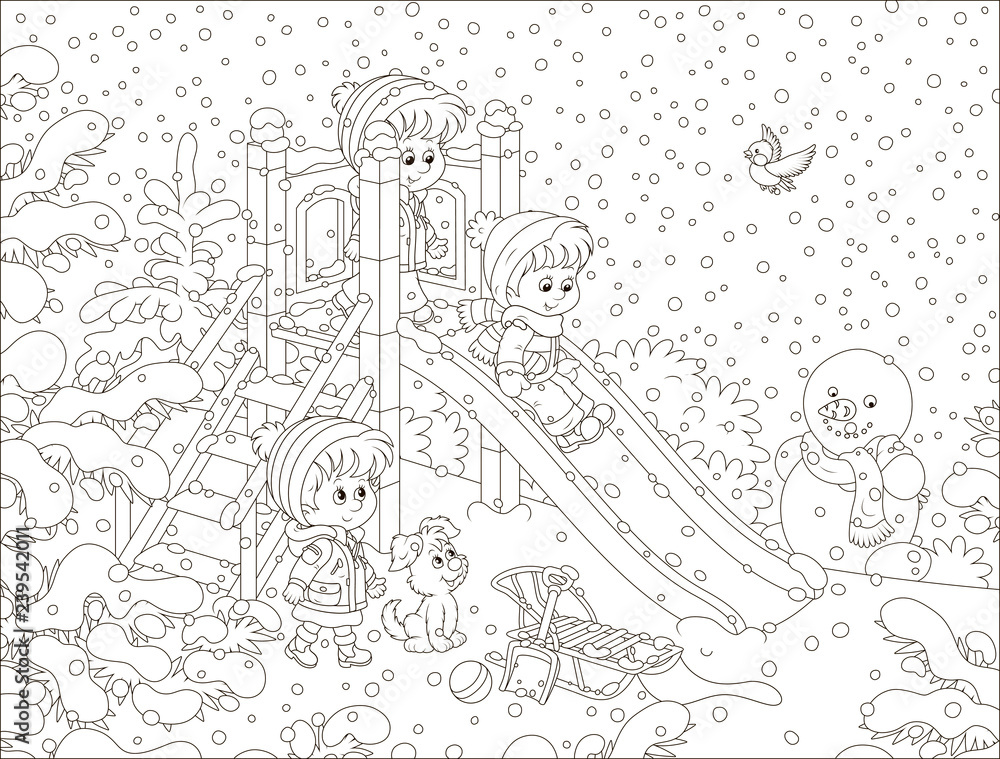 Slide Coloring Pages