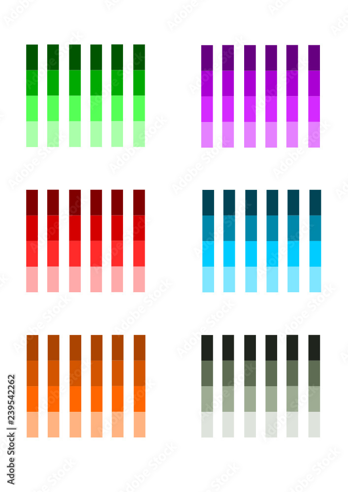 nuancier de couleurs Stock Vector | Adobe Stock