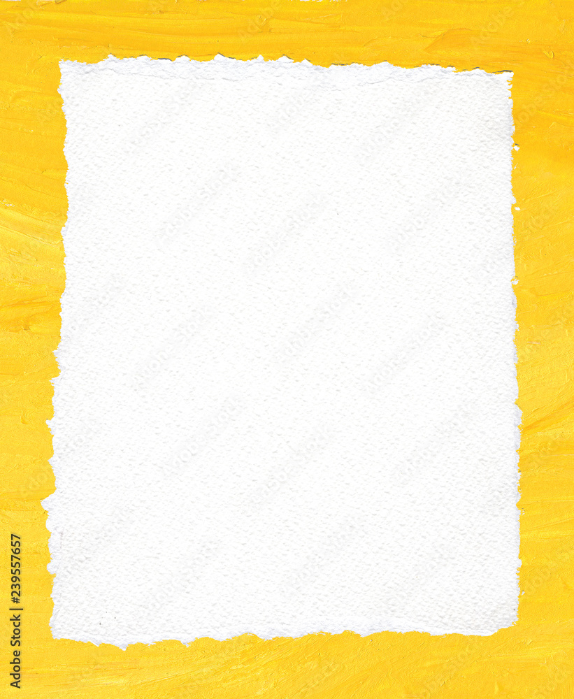 Ripped paper texture on artictic yellow background Stock Illustration ...