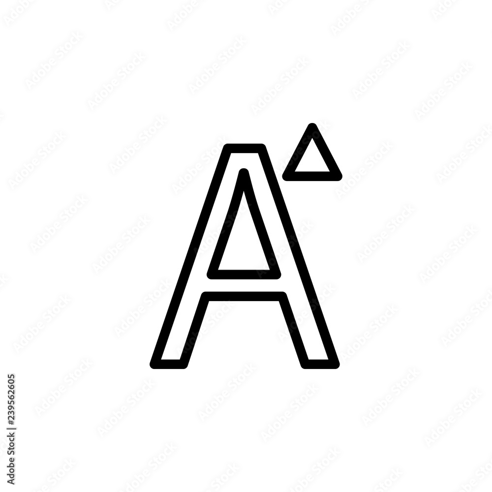Increase Font Size Word A Icon Can Be Used For Web Logo Mobile App increase-font-size-word-a-icon-can-be-used-for-web-logo-mobile-app