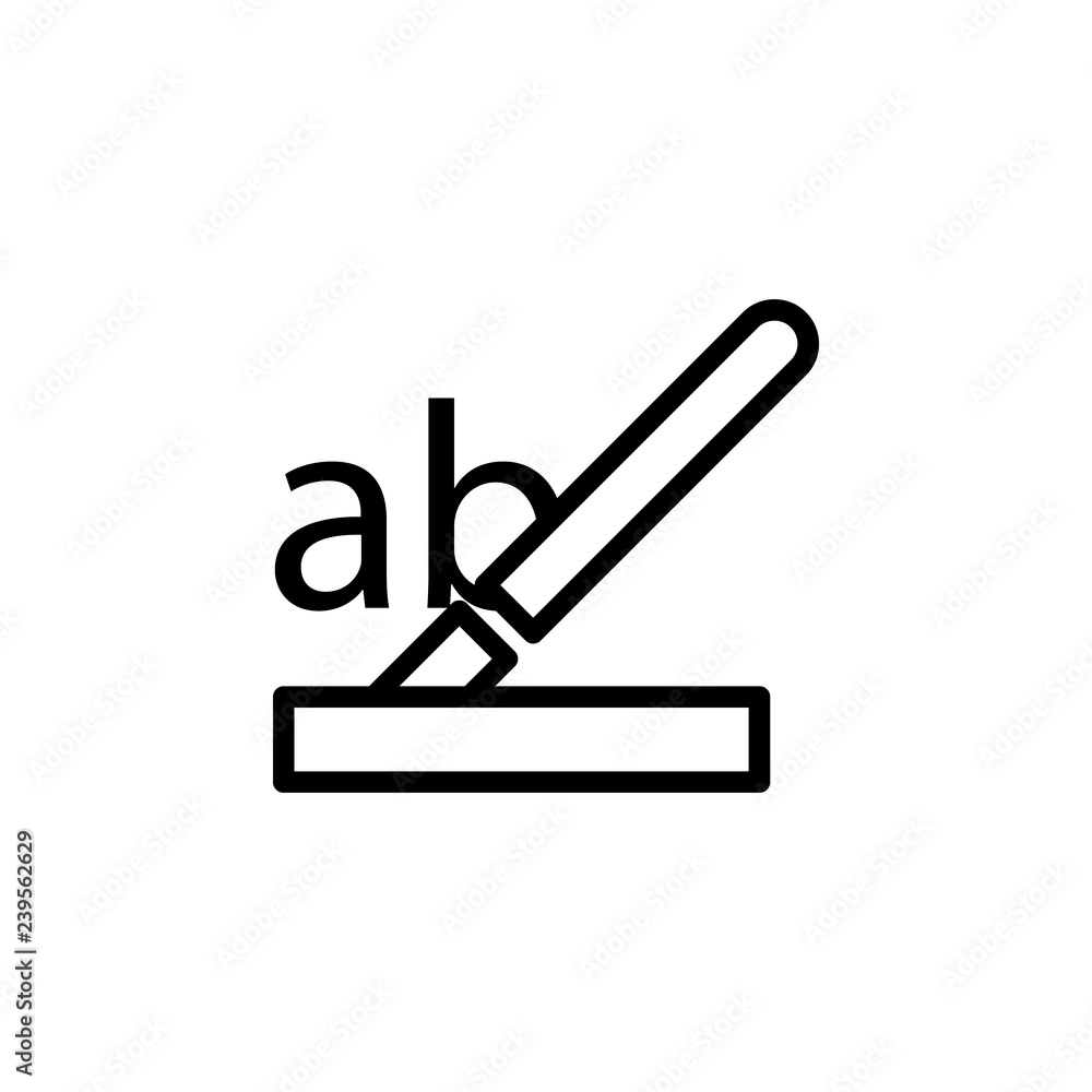 text highlight color icon. Can be used for web, logo, mobile app, UI ...