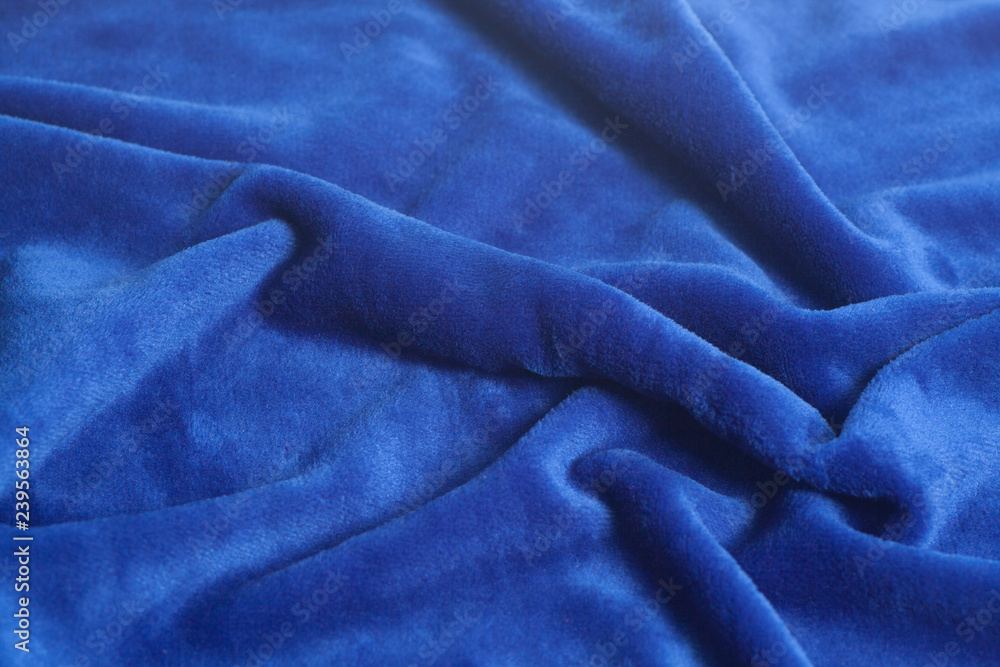 Blue velvet fabric background texture Stock Photo | Adobe Stock