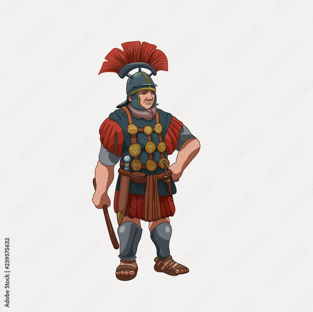 Poster Centurion of the Roman Legion vector illustration. – Wall Art ...
