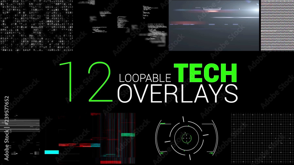 Tech Overlays Stock Template | Adobe Stock