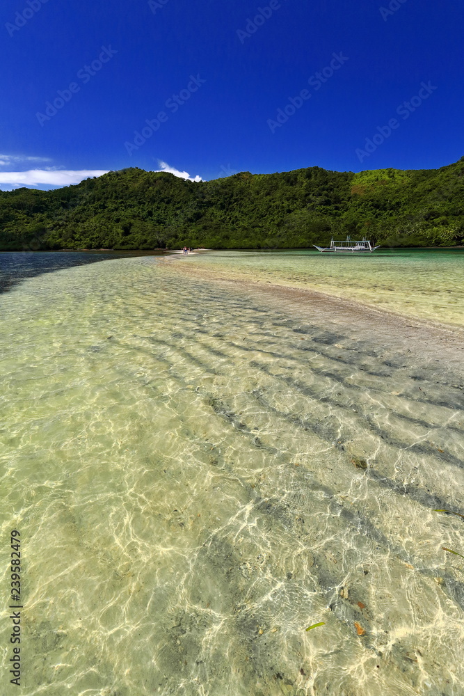 Snake island sandbar joining mainland Palawan and Vigan island-El Nido ...