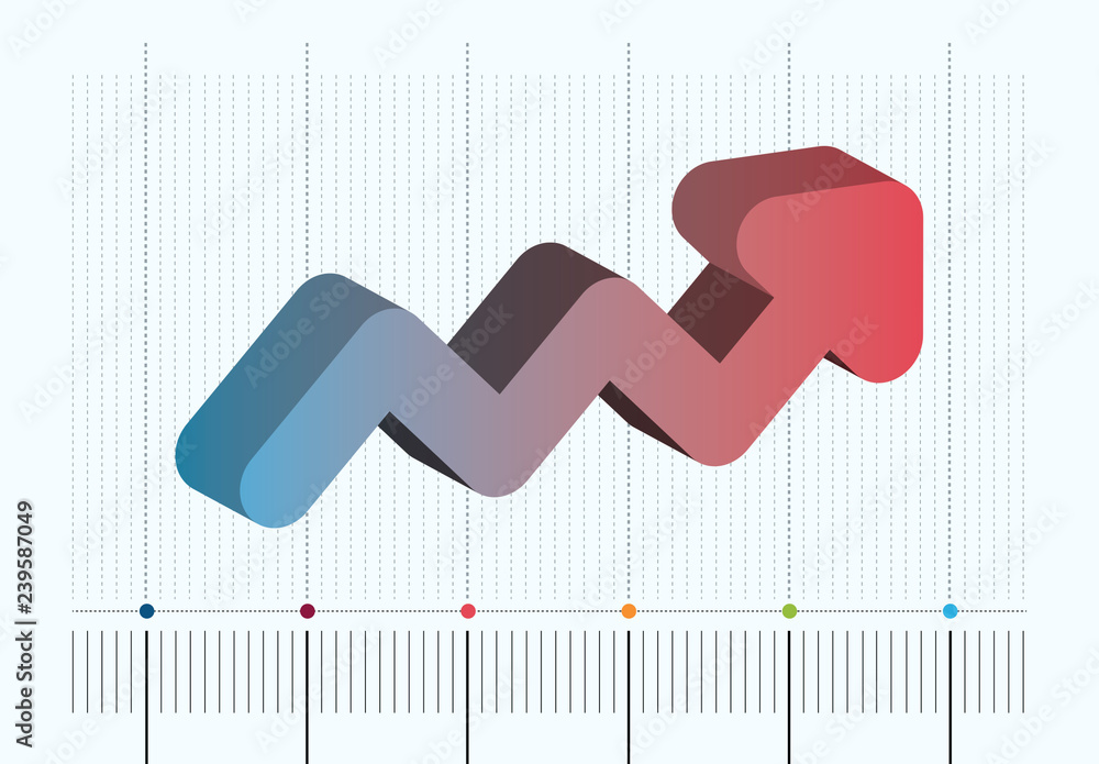 3D Arrow Infographic Layout Stock Template | Adobe Stock