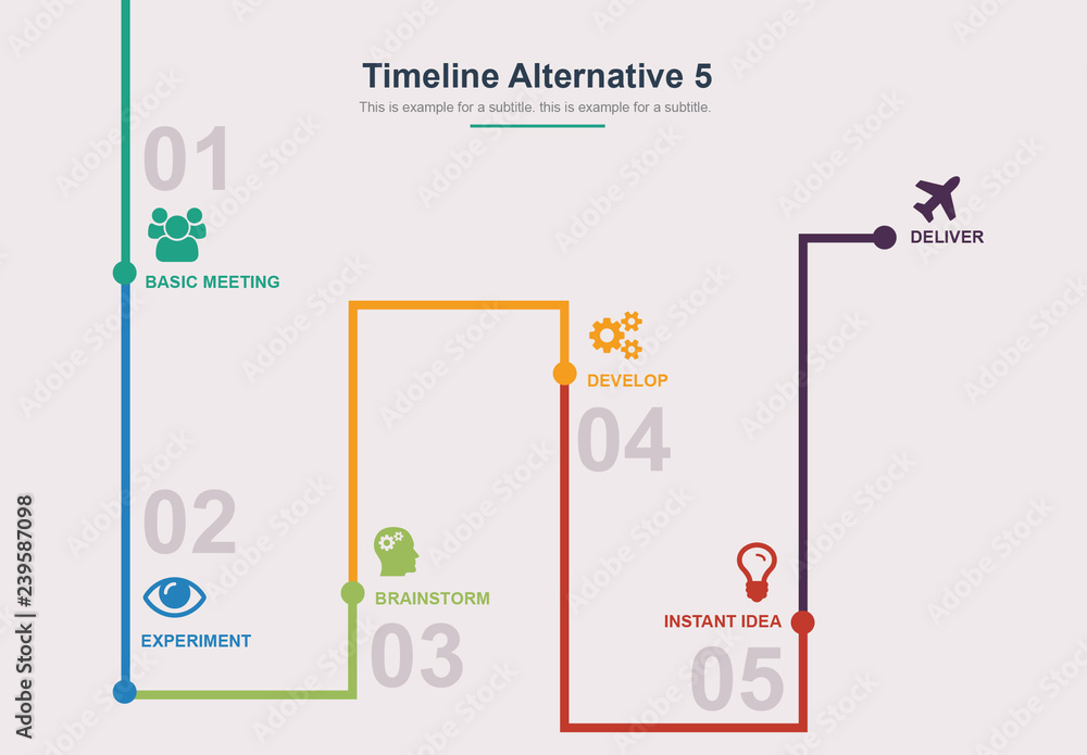 Delivery Timeline Infographic Layout Stock Template | Adobe Stock