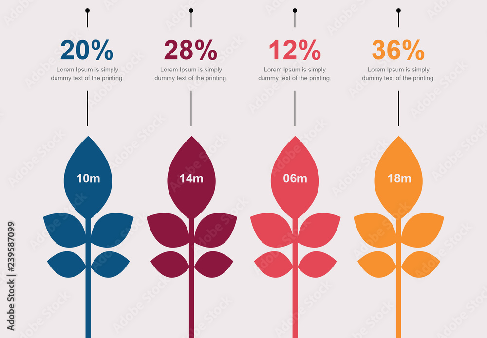 Tree Infographic Layout Stock Template | Adobe Stock