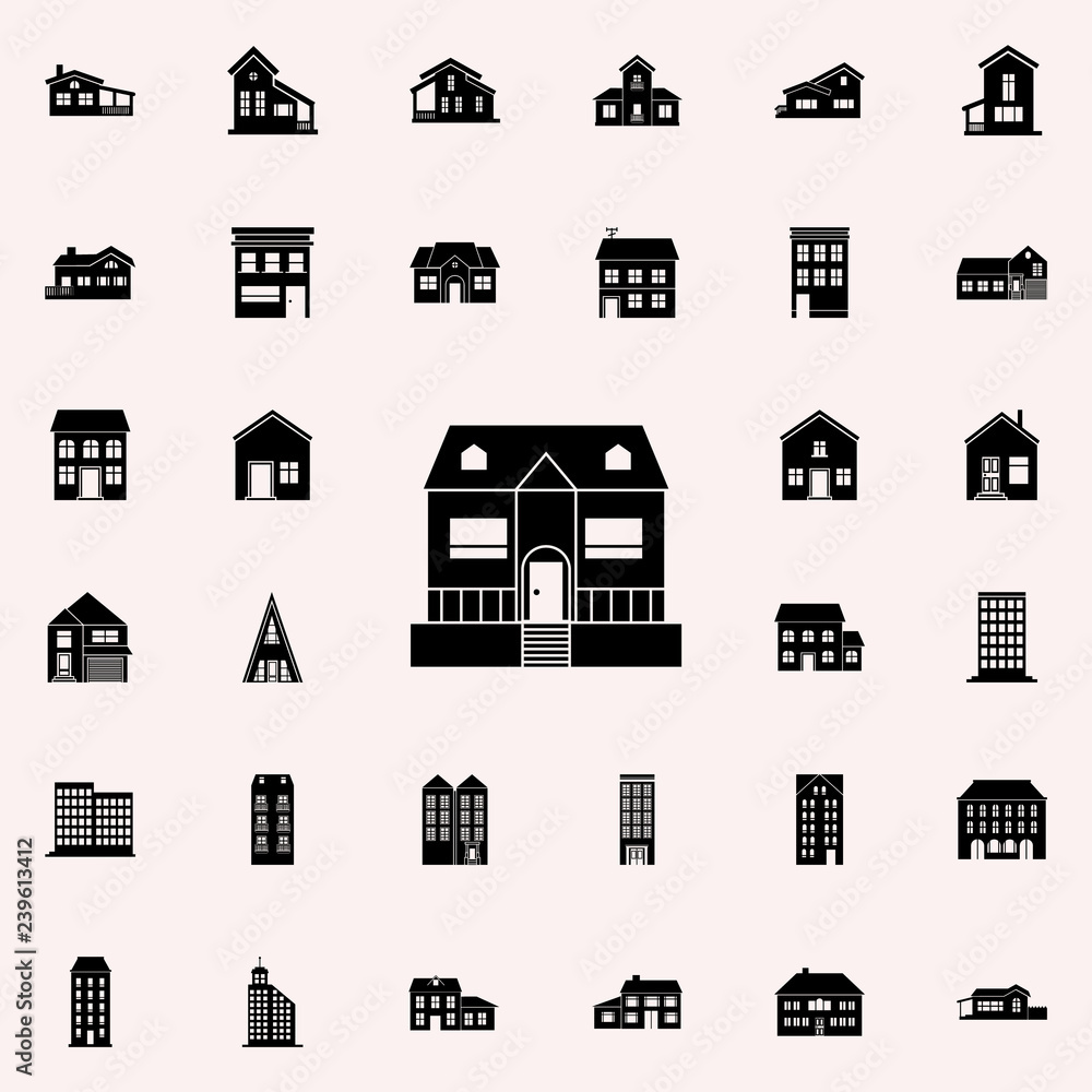 house with veranda icon. house icons universal set for web and mobile ...