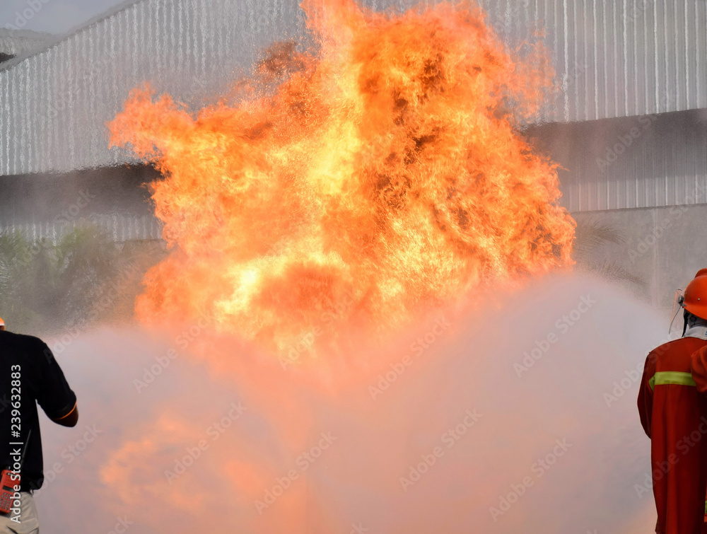 Gas pipeline leaks at the joints with the valve. Spark and Fire on the ...