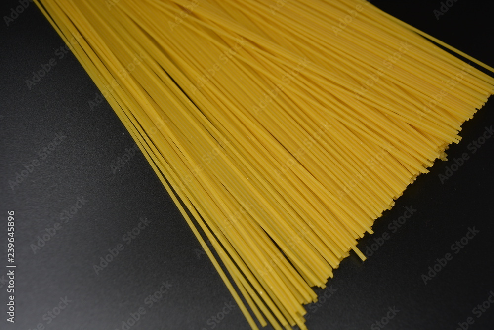 Long dry vermicelli, Italian pasta spaghetti from hard wheat varieties ...
