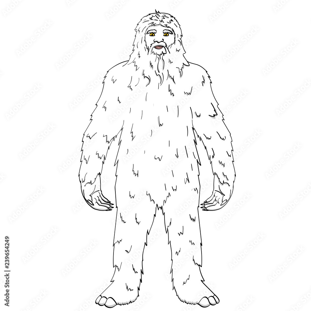 Abominable Snowman Drawing